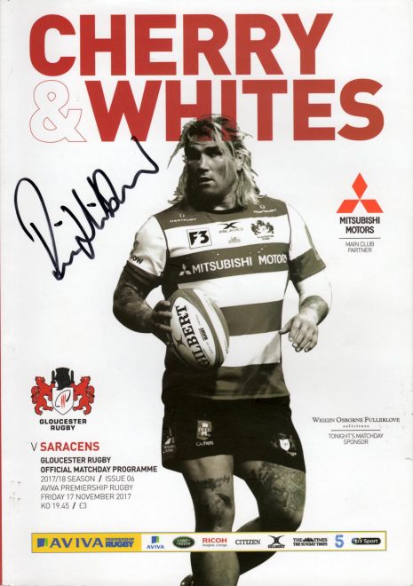Recent Gloucester Players | Autographs | Gloucester Rugby Heritage